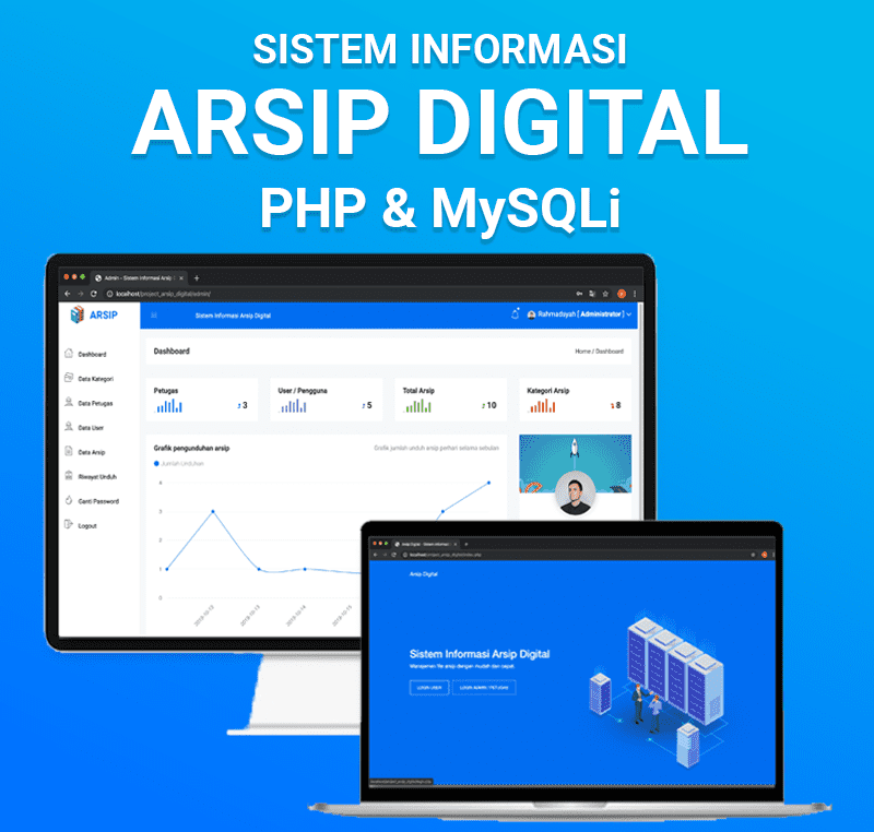 Source Code Sistem Informasi Arsip Digital Dengan PHP dan MySQLi | AmperaKoding